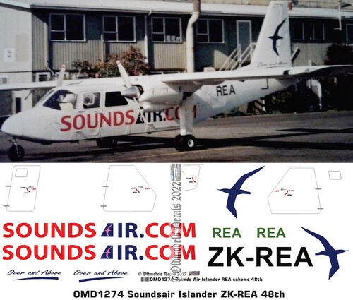Old models Decals 1274 BN-2 Islander - Sounds Air REA