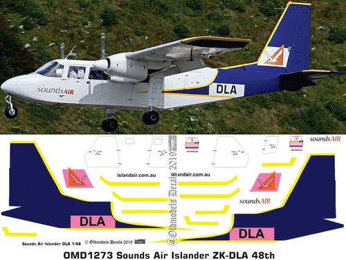 Old models Decals 1273 BN-2 Islander - Sounds Air DLA