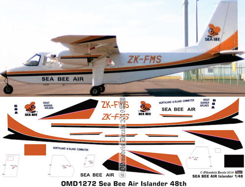 Old models Decals 1272 BN-2 Islander - Sea Bee Air