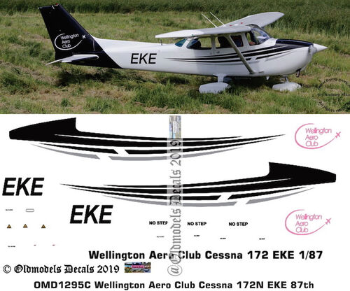 Old models Decals 1295C Cessna 172N - Wellington Aero Club