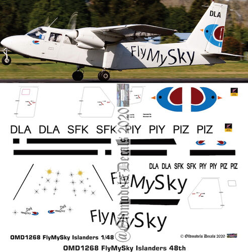 Old models Decals 1268 BN-2 Islander - FlyMySky