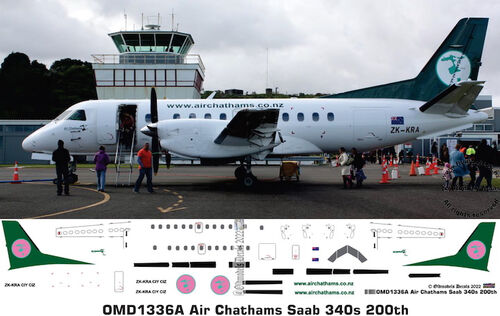 Old models Decals 1336A Saab 340 - Air Chathams
