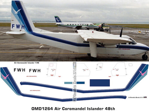 Old models Decals 1264 BN-2 Islander - Air Coromandel