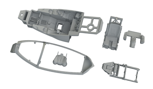 Eduard 672432 Lockheed Martin F-35 C - 3D-Printed Cockpit (for Tamiya Kits)