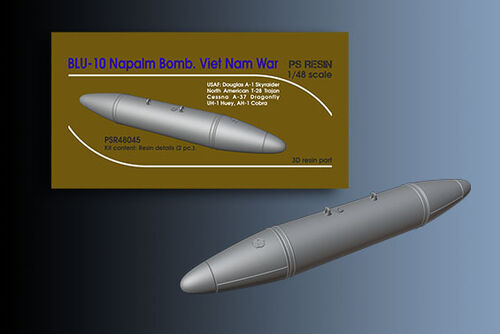 Print Scale PSR48045 US Napalm Bomb BLU-10 (2 pcs)