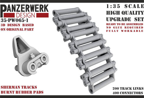 Panzerwerk Design 35-PW065-1 Sherman Burned Tracks