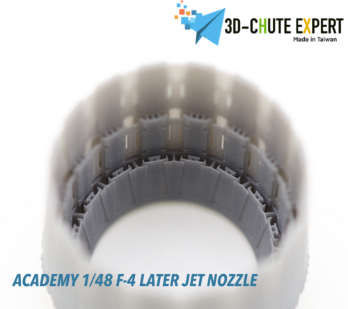 3D-CHUTE EXPERT 0520112 McDonnell Douglas F-4 Phantom - Nozzle (Late / for Academy Kits)