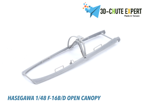 3D-CHUTE EXPERT 0620518 General Dynamics F-16 B/D/F/I - Canopy Frame (Open / for Hasegawa Kits)