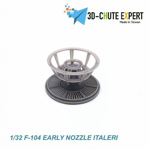 3D-CHUTE EXPERT 0811111 Lockheed F-104 - Nozzle (Early / for Italeri Kits)