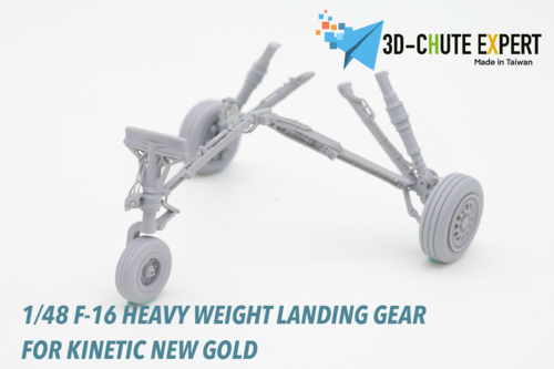 3D-CHUTE EXPERT 1320507 General Dynamics F-16 C/D - Heavy Weight Landing Gear (for Kinetic Kits)