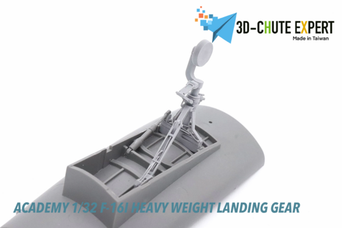 3D-CHUTE EXPERT 0510507 General Dynamics F-16 I - Heavy Weight Landing Gear (for Academy Kits)