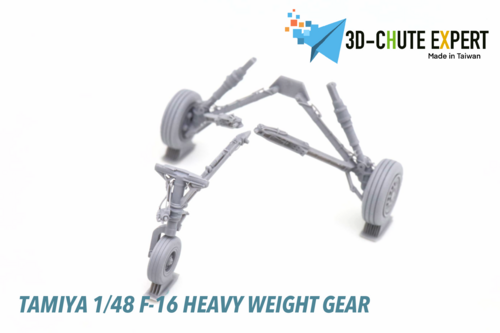 3D-CHUTE EXPERT 0220507 General Dynamics F-16 C/J - Heavy Weight Landing Gear (for Tamiya Kits)