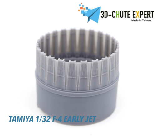 3D-CHUTE EXPERT 0210113 McDonnell Douglas F-4 Phantom - Nozzle (Early) and Afterburner (for Tamiya Kits)