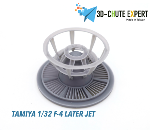 3D-CHUTE EXPERT 0210114 McDonnell Douglas F-4 Phantom - Nozzle (Late) and Afterburner (for Tamiya Kits)