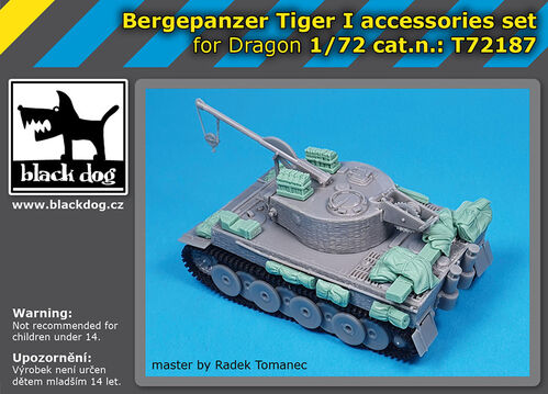 Black Dog T72187 Bergepanzer Tiger I - Accessories Set (for Dragon Kits)