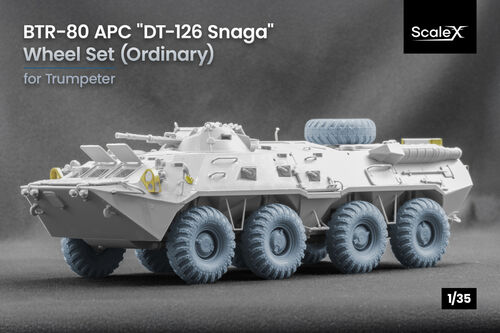 ScaleX WM35039 BTR-80 APC - Ordinary "DT-126 Snaga" Wheel Set (for Trumpeter Kits)
