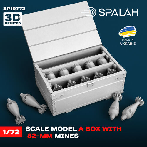 Spalah 19772 Box with 82 mm Mines (3D-Printed)