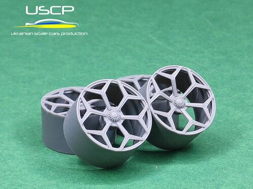 Ukrainian Scale Cars Production (USCP) 24P107 Vossen X Novitec NF9 21" + Tires (3D Printed)