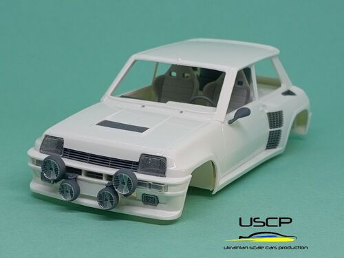 Ukrainian Scale Cars Production (USCP) 24T073 Renault 5 Turbo - Rally Detail-Up Set (for Tamiya 24027 kIT)