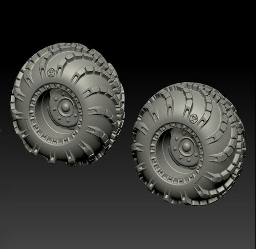 FOCUS MINIATURES K3523 Sagged Wheels Ya-170 A