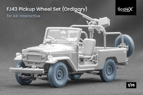 ScaleX WM35033 FJ43 Pickup - Ordinary Wheel Set (3D-Printed / for AK Interactive Kits)