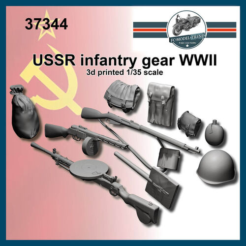 FC ModelTrend 37344 Soviet WWII Soldier Gear (3D-Printed)
