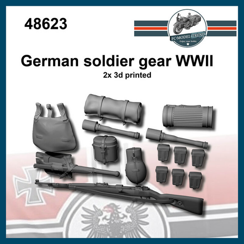 FC ModelTrend 48623 German WWII Soldier Gear (2 Sets / 3D-Printed)