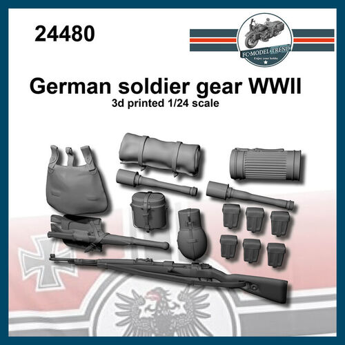 FC ModelTrend 24480 German WWII Soldier Gear (3D-Printed)