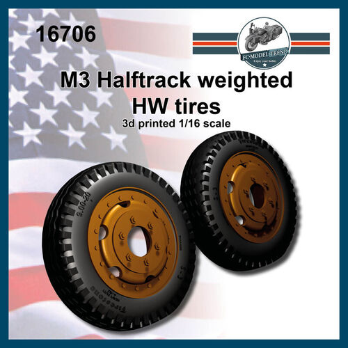 FC ModelTrend 16706 US M3 Halftrack - Weighted HW Tires (3D-Printed)