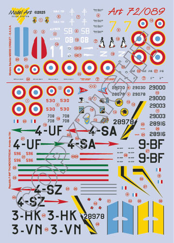 Model Art 72089 MS.500 Criquet in Indochina and F-84 F Thunderstreak in Armee de l'Air Service