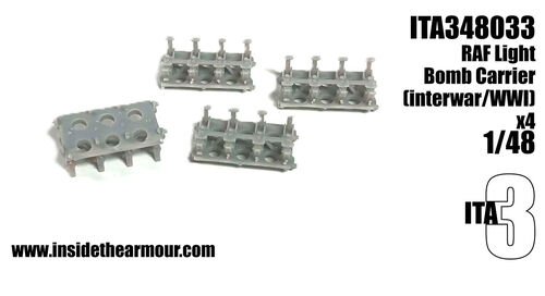 Inside the Armour ITA348033 RAF Light Bomb Carrier - Interwar and WW2 (3D-Printed / 4 pcs)