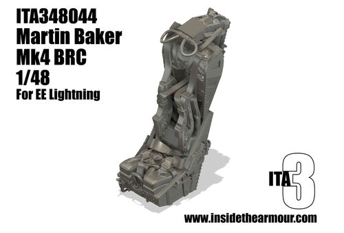 Inside the Armour ITA348044 Martin Baker Mk.4 BRC for the Airfix BAC/EE Lightning and Other Aircrafts (3D-Printed)