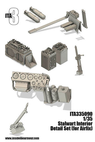 Inside the Armour ITA335090 Alvis FV622 Stalwart - Exterior Interior Set (3D-Printed / for Airfix Kits)