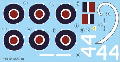 LF Models C3504 Messerschmitt Bf-109 G-10 - Gustav Part 2 (for Border Models kits)
