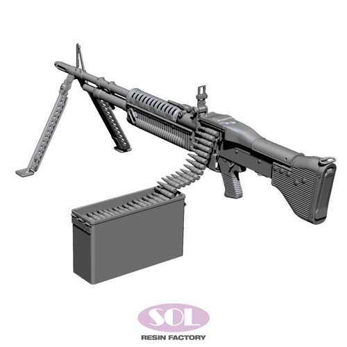 SOLMODEL MM789 M60 Machine Gun (3D-Printed)