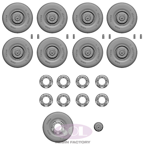 SOLMODEL MM743 German WWII Sd.Kfz. 234/2 - Combat Wheel Tires