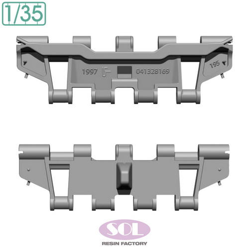 SOLMODEL MM875 Merkava Mk.3 BAZ/D - Tracks (240 pcs / for Meng Kits)