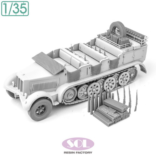 SOLMODEL MM928 Sd.Kfz.7 Mittlere 8t Half-Track Initial Version - Accessory Set (for Tamiya Kits)