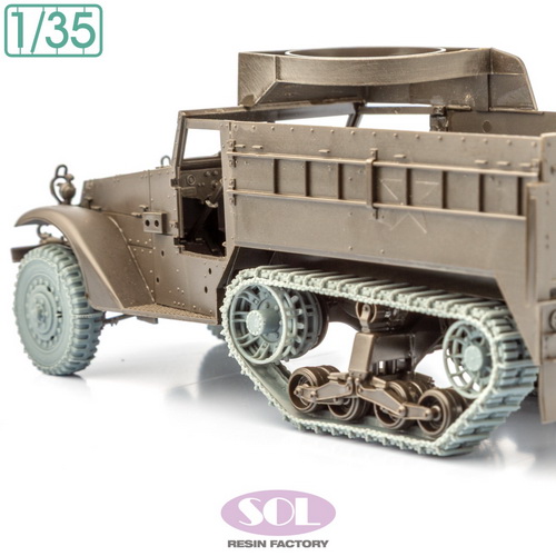 SOLMODEL MM893 US M3A1 Half-Track - Wheels & Track with Chain (for Tamiya Kits)
