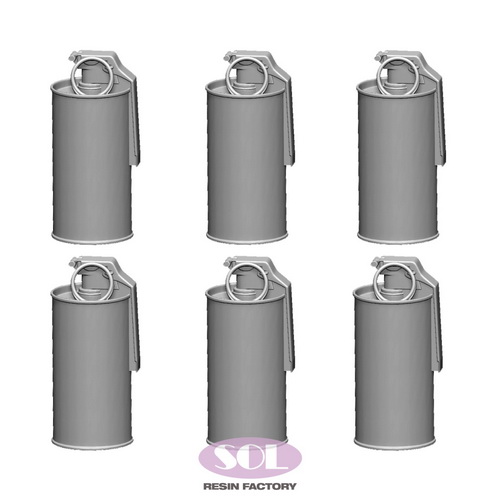 SOLMODEL MM794 M18 Smoke Grenade (6 pcs / 3D-Printed)