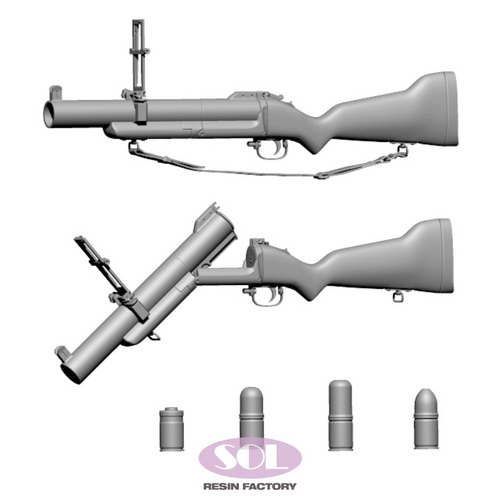 SOLMODEL MM796 M79 Grenade Launcher (3D-Printed)