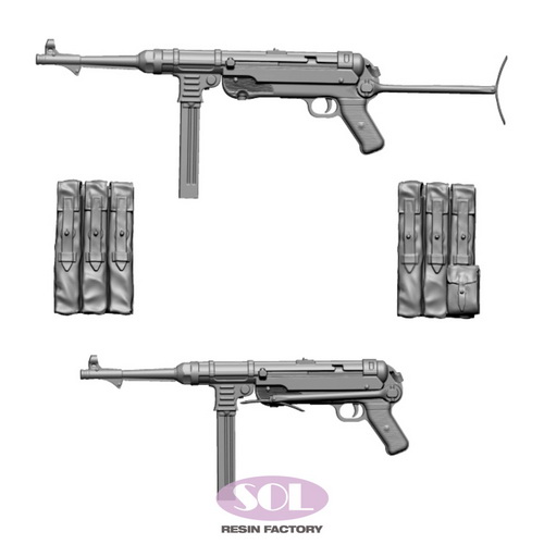 SOLMODEL MM803 German WWII MP40 (3D-Printed)