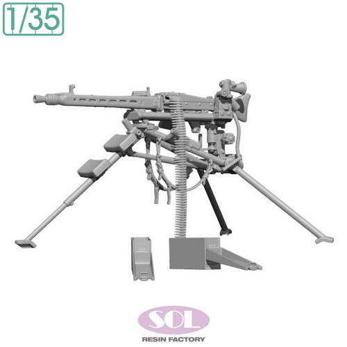 SOLMODEL MM812 MG42 on MG-Lafette (3D-Printed)