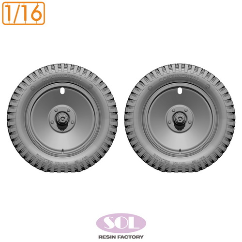 SOLMODEL MM853 German WWII Sd.Kfz.250/1 - Weighted Front Wheels (3D-Printed)