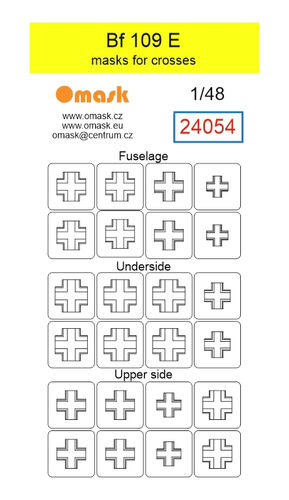 Omask 24054 Messerschmitt Bf-109 E - Masks for Crosses