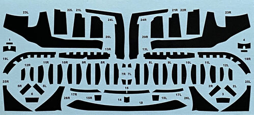 SK Decals CS019 Mercedes AMG GT3 Evo 2020 - Carbon Fiber Part Set