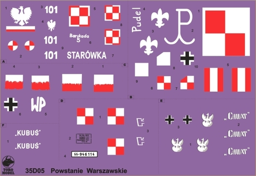 Toro Model 35D05 Pojazdy opancerzone Powstania Warszawskiego