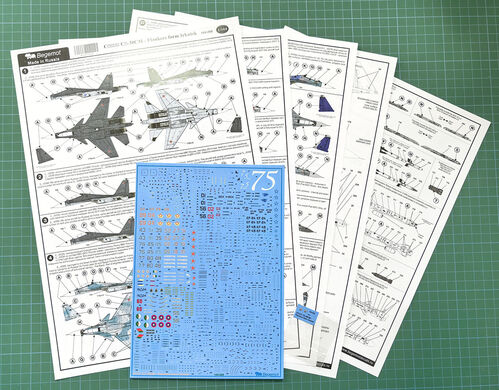 Begemot Decals 144-006 Sukhoi Su-30 SM Flankers from Irkutsk