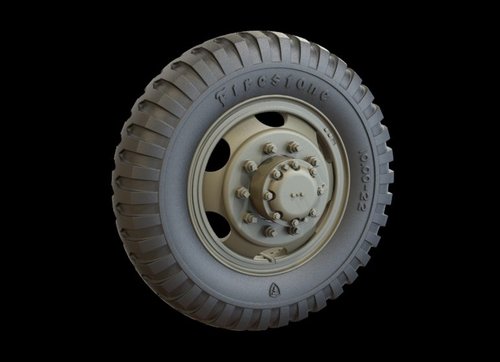 PanzerArt RE35-373 White 666 Road Wheels (Fireston