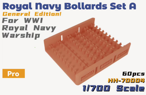Heavy Hobby HH-70004 Royal Navy Bollards Set A General Edition For WWI Royal Navy Warship